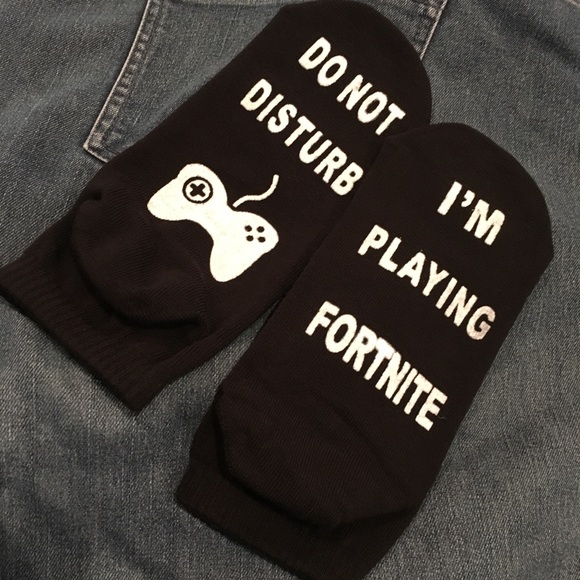 Underwear & Socks | Do Not Disturb Im Playing Fortnite Socks | Poshmark